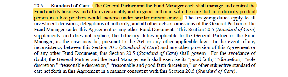Six important provisions in ILPA's Model LPA