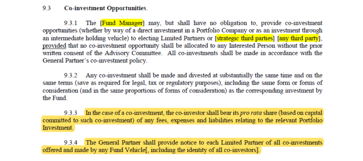 Six important provisions in ILPA's Model LPA